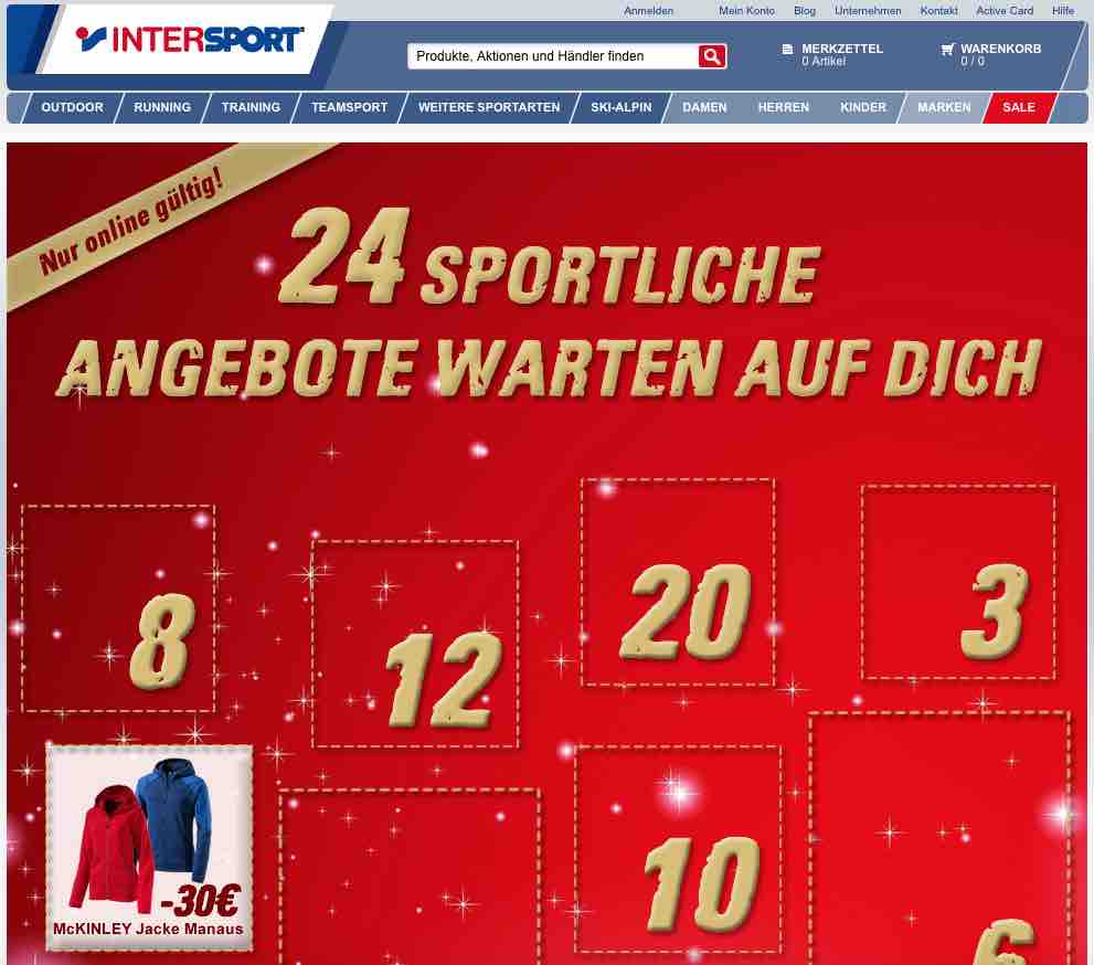 Intersport Adventskalender 2023