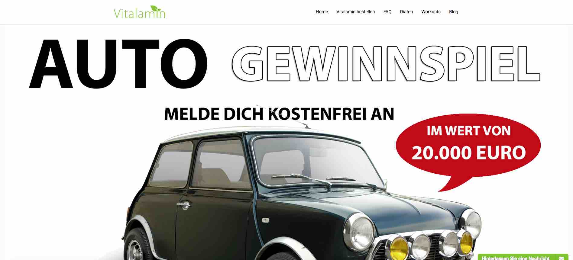 Geniales Auto Gewinnspiel von Vitalamin | Oldtimer Mini gewinnen!